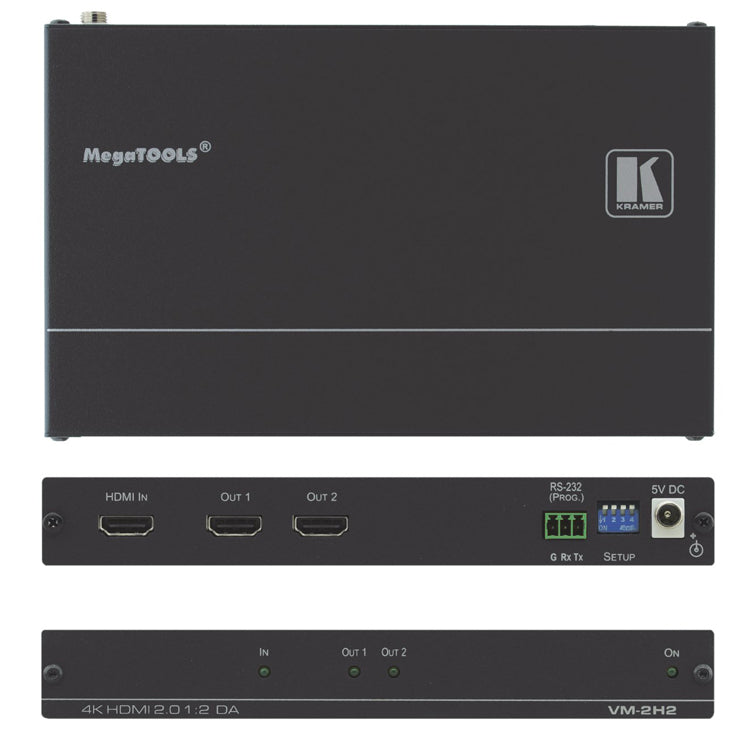 Kramer VM-2H2 4K HDMI 2.0 1:2 Distribution Amplifier | 3D Broadcast