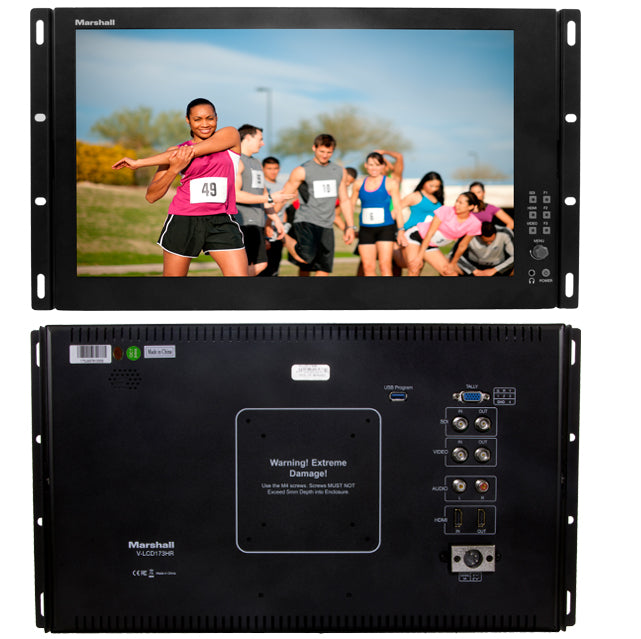 Marshall Electronics V-LCD173HR 17.3-inch Professional LCD Rack Mount ...