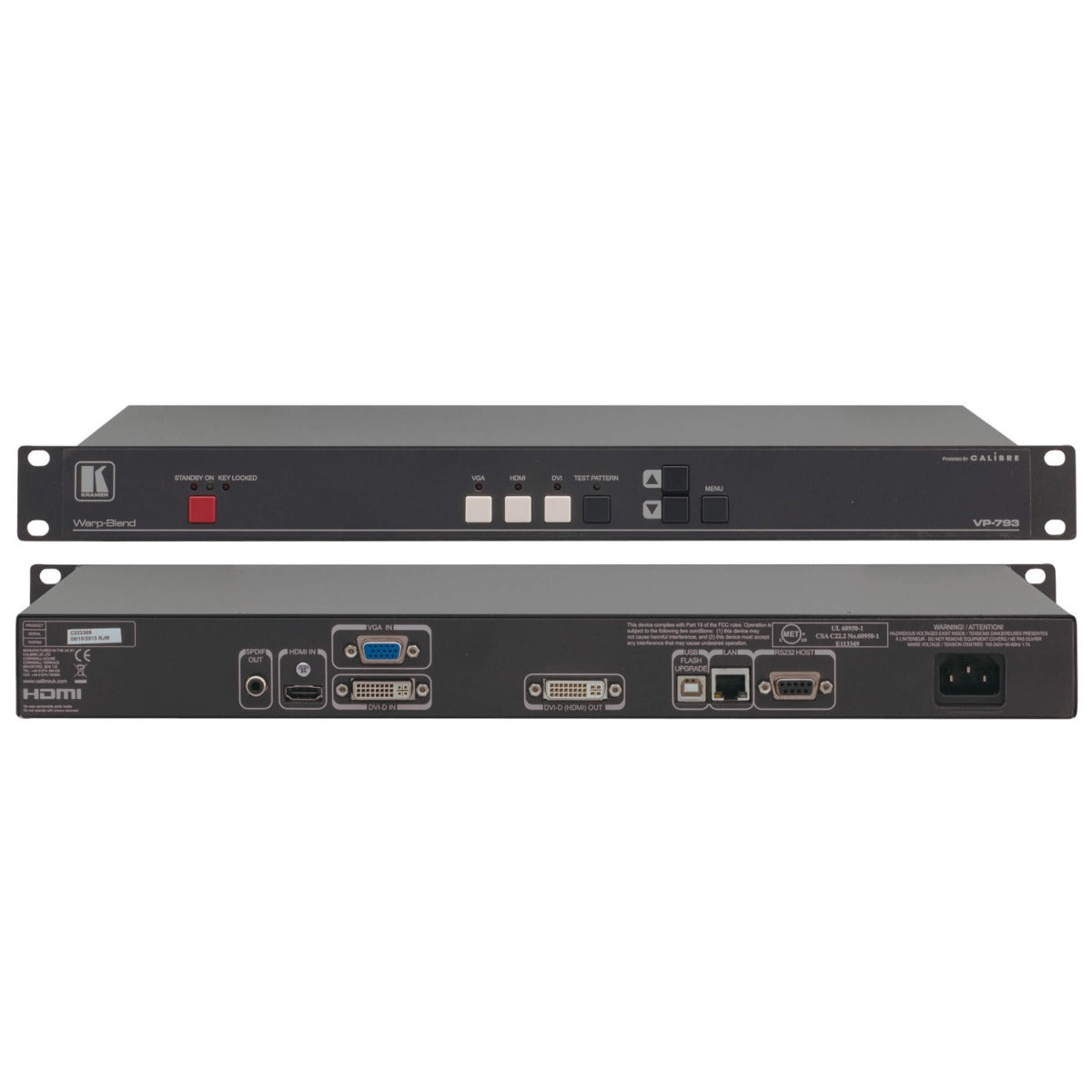 Kramer Electronics VP-793 Multi-Format to DVI/HDMI Digital Scaler with ...