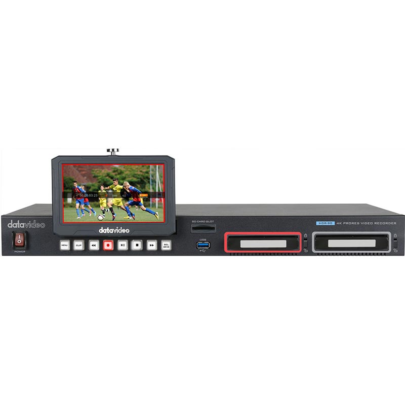 Datavideo HDR-90 ProRes 4K Video Recorder-1U Rackmountable DATA-HDR90 ...
