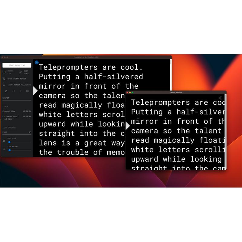 IKAN PrompterPro4 Teleprompting Software for PC & Mac (Physical Disc ...