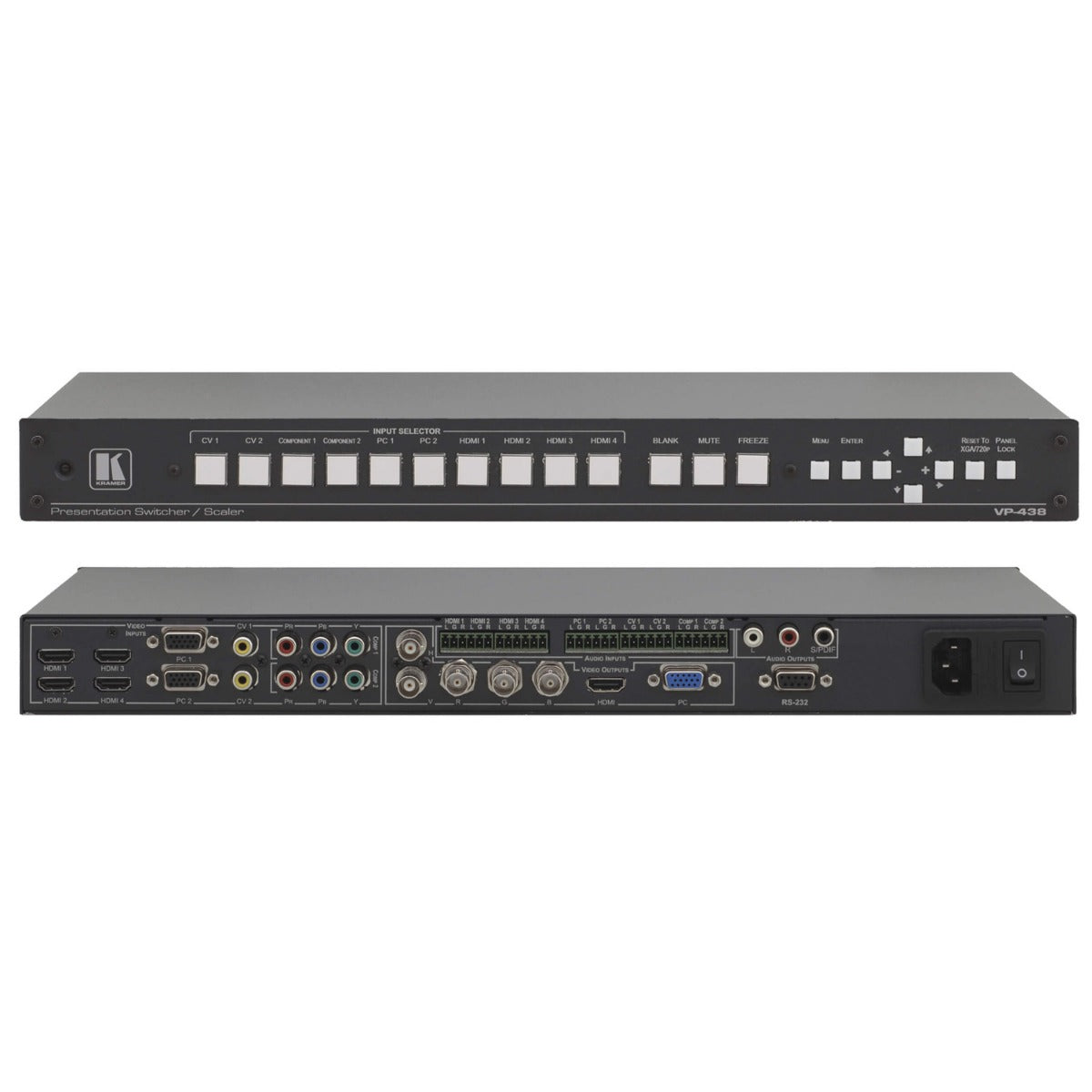 Kramer Electronics VP-438 10-Input Analog & HDMI ProScale Presentation ...