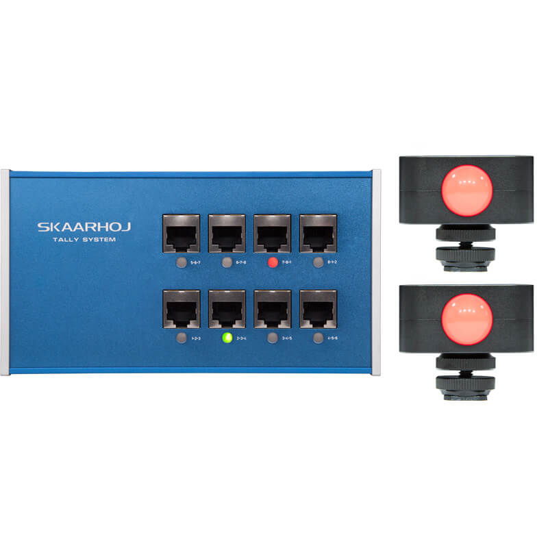 SKAARHOJ ETH-TALLY Link Tally Box System with 2x Tally Lights - ETH ...