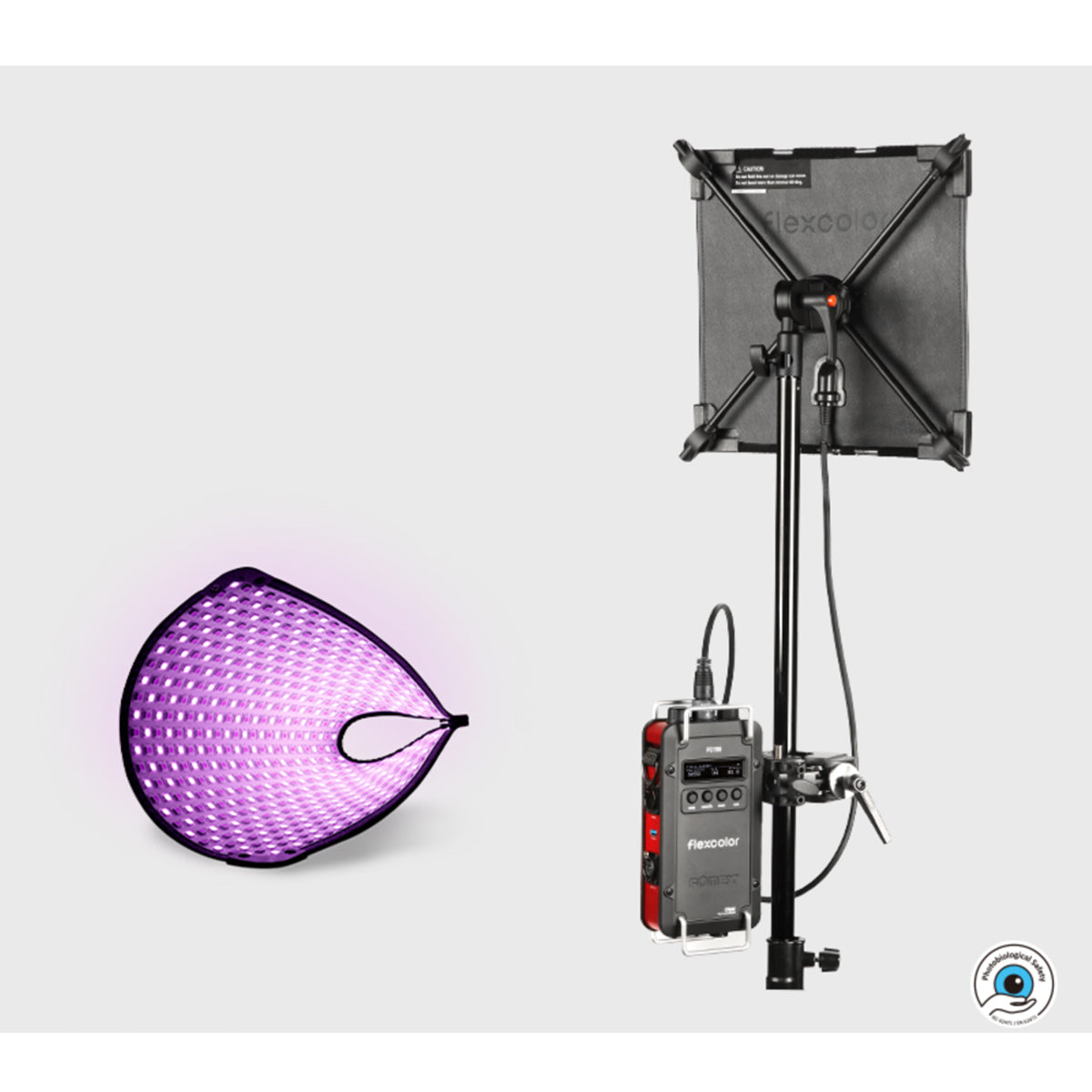 FOMEX FC-600 1x1 Flexible Colour LED Light Kit V-Mount | 3D Broadcast