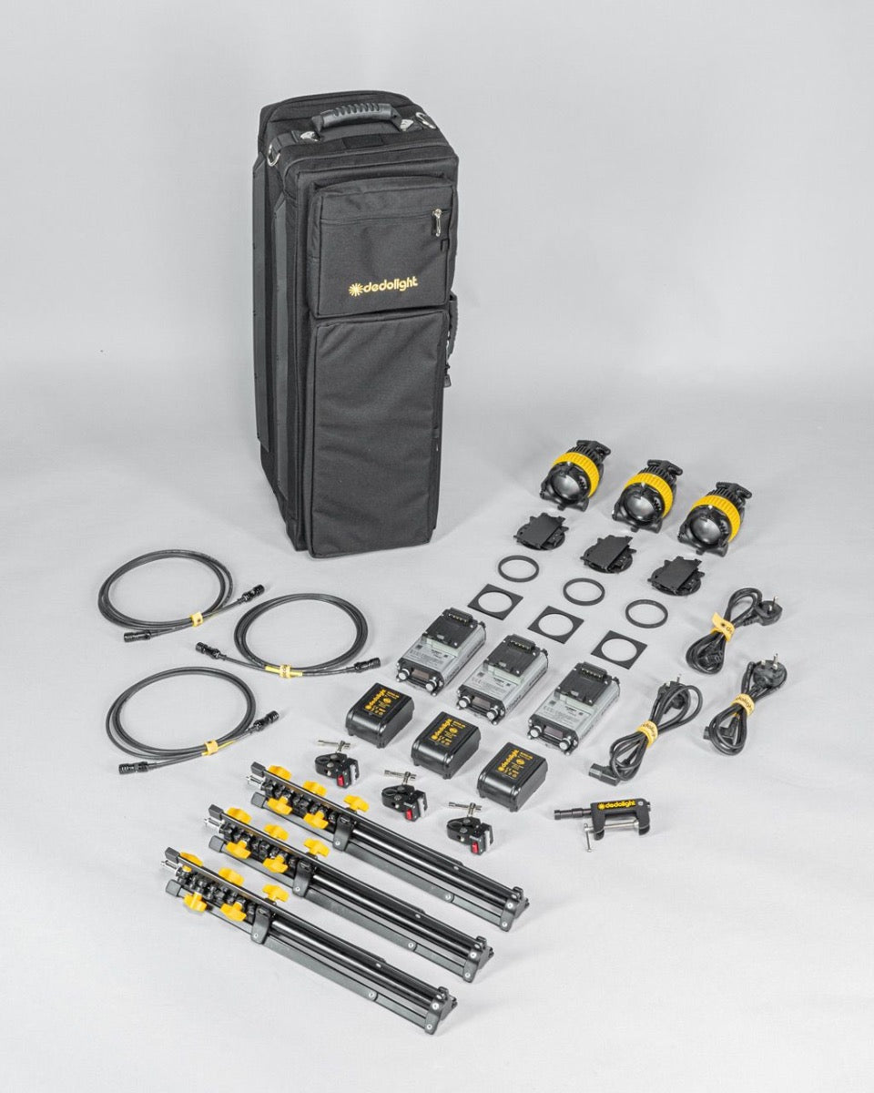 Dedolight KDL4+BINEO4-3B 3 Head 40W DLED NEO+ Bi-Colour Basic Soft Case ...