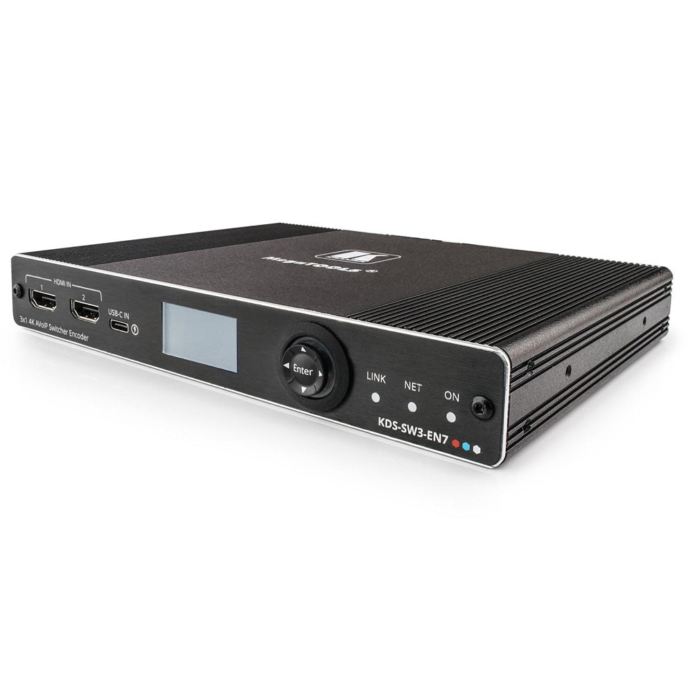 Kramer Electronics KDS-SW3-EN7 4K AVoIP Encoder Switcher with Dante ...