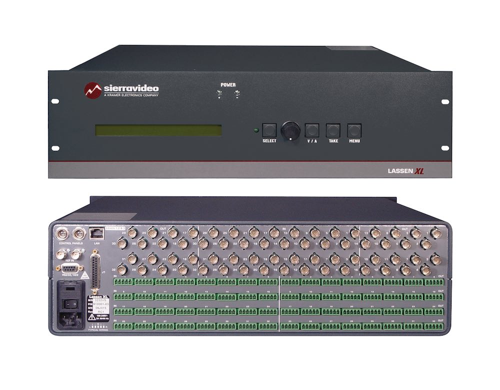 Sierra Video 3232VS-XL 32x32 Composite Video & Analog Balanced Stereo ...